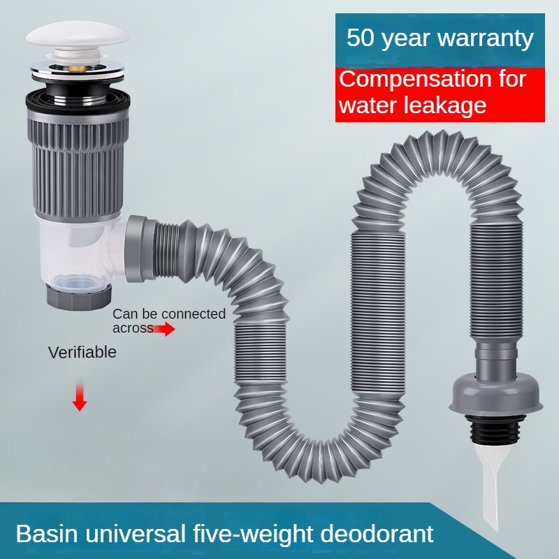 Sink drain Pipe Drainage kitchen Sink sewer suit sewer pipe fittings ...
