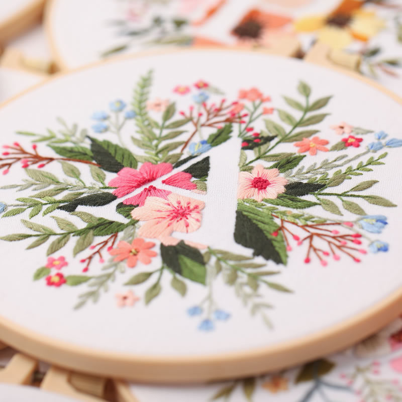 【HEPU】Embroidery kit,Letter embroidery material package with a ...