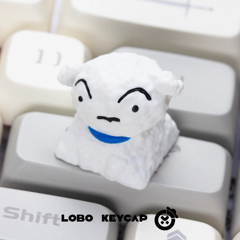 Crayon Shin-Chan~Nohara Xiaobai Cute Cute Style Unique Resin Art Keycap ...
