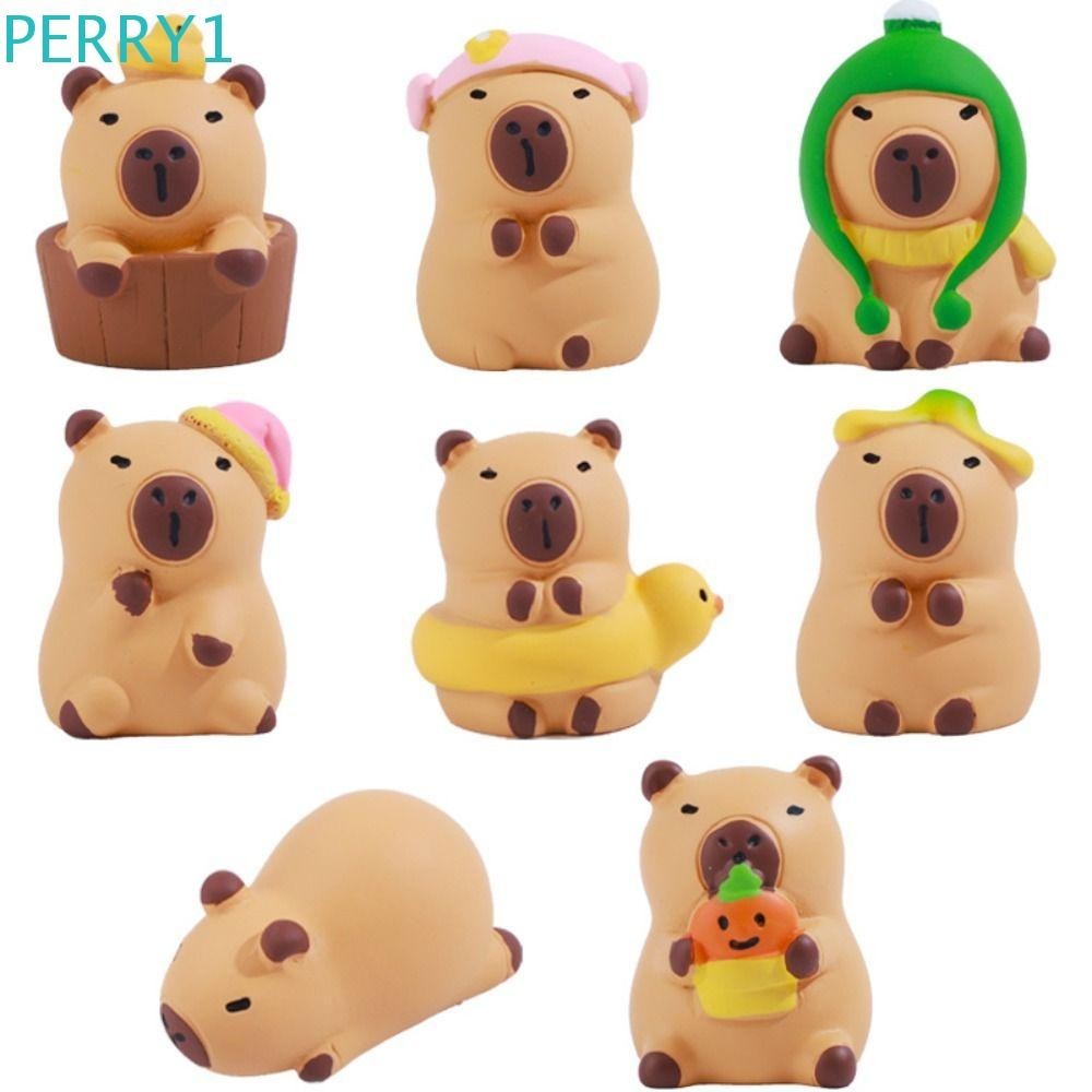 PERRY1 Capybara Figure Toys, Animals Simulation Simulation Capibara ...