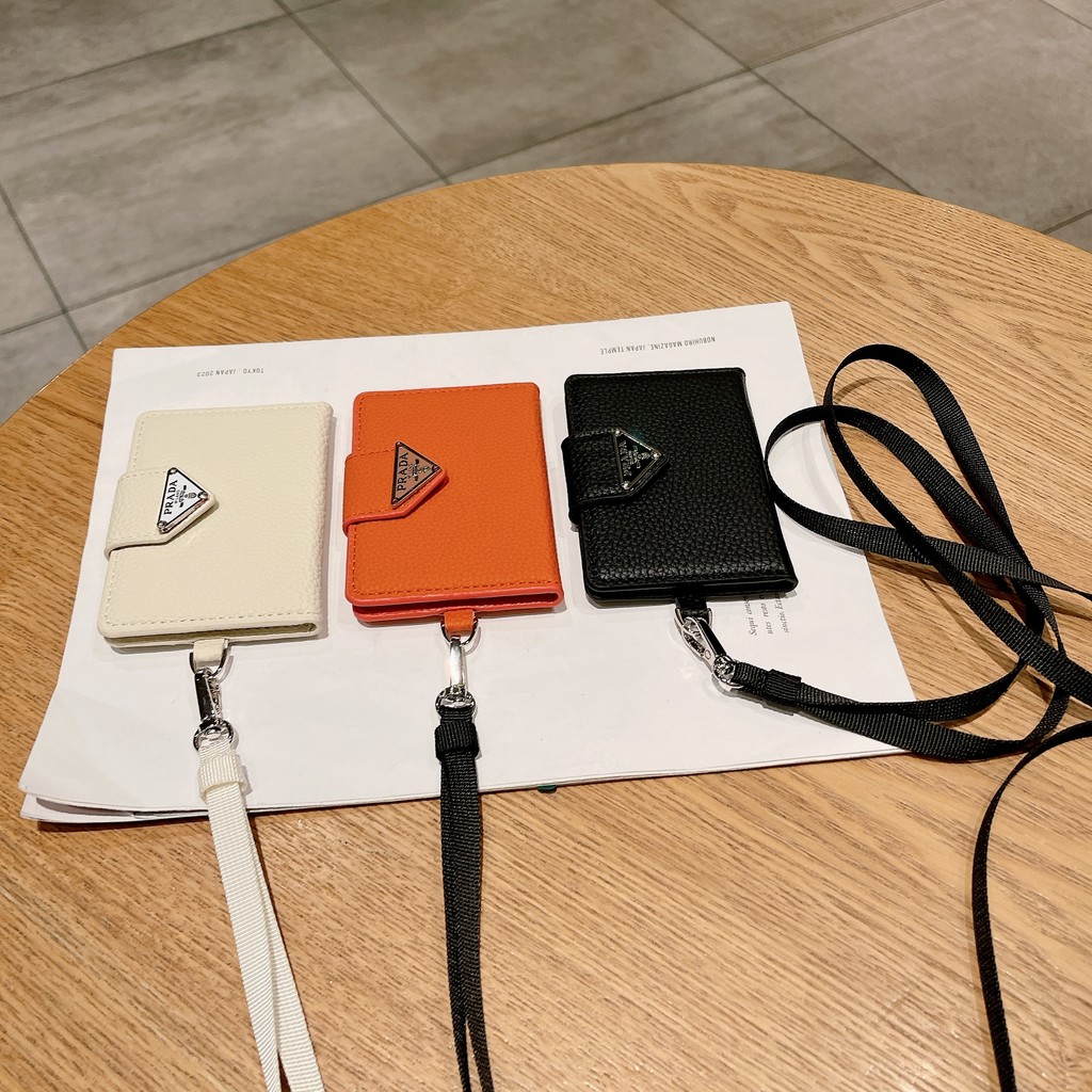 Ready Stock Litchi Grain Leather European American Fashion Brand Card ...