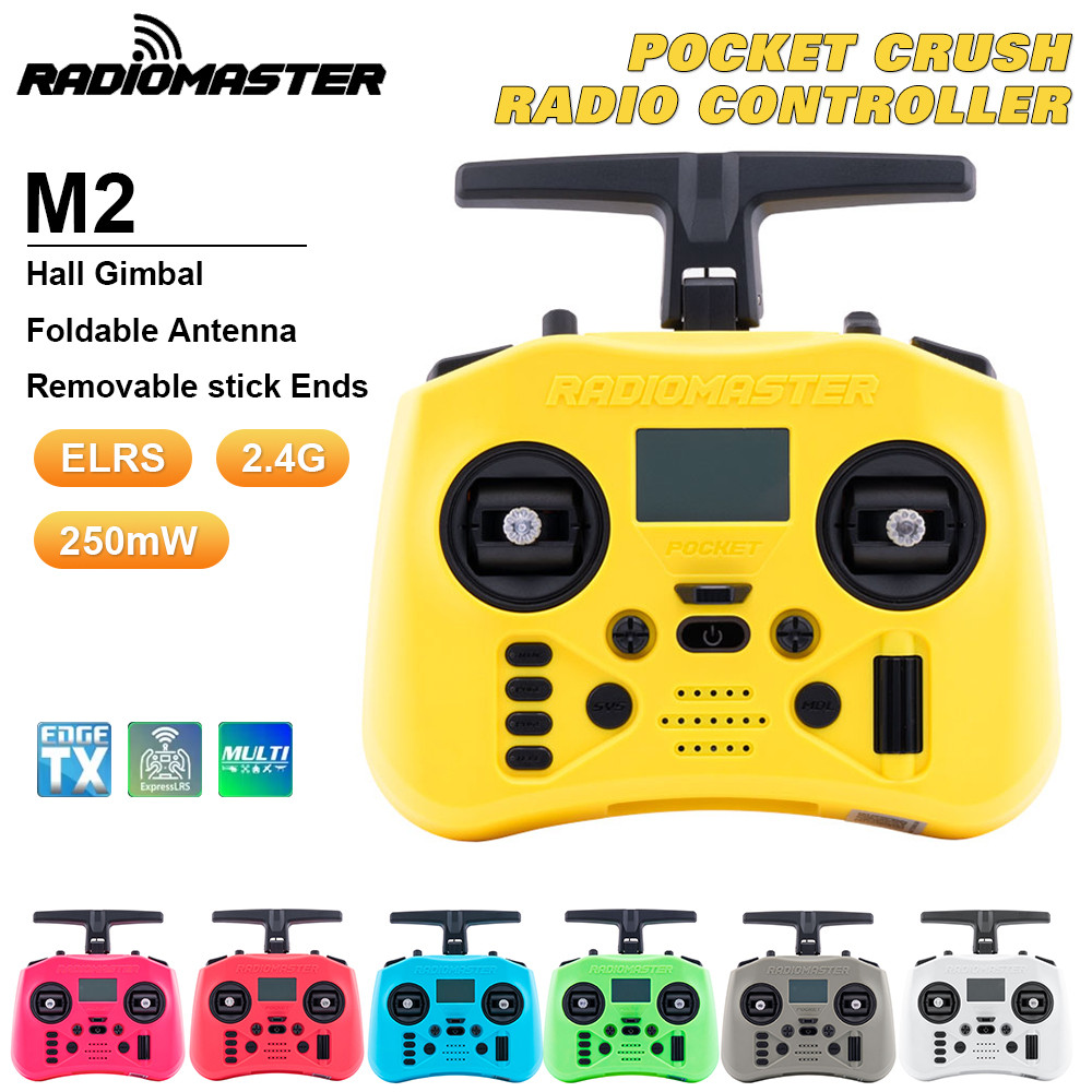 RadioMaster Pocket Crush Radio Controller Transmitter 2.4G 16CH ELRS RC ...