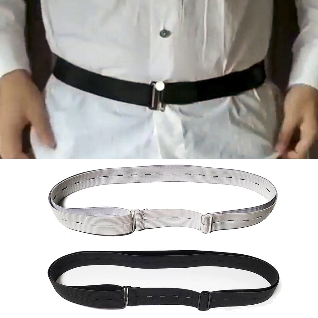 1 Pc Simple Practical Adjustable Belt Shirt Tuck Band Wrinkle-Proof ...