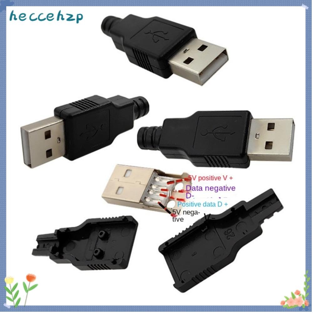 HECCEHZP Type A USB Plug, Plastic With Male USB Socket, USB Connector ...