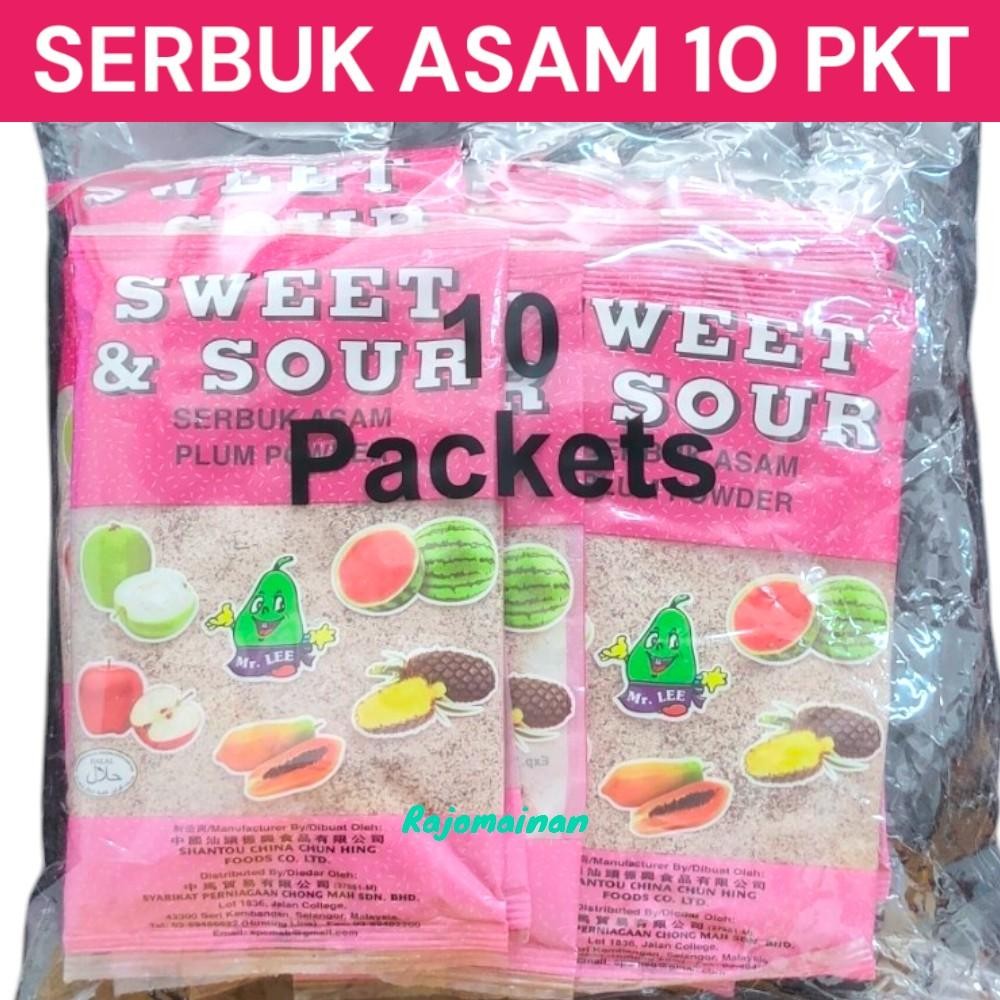 Asam Serbuk Buah Sweet Sour Plum Powder Dried Food 10 Pkt | Shopee ...
