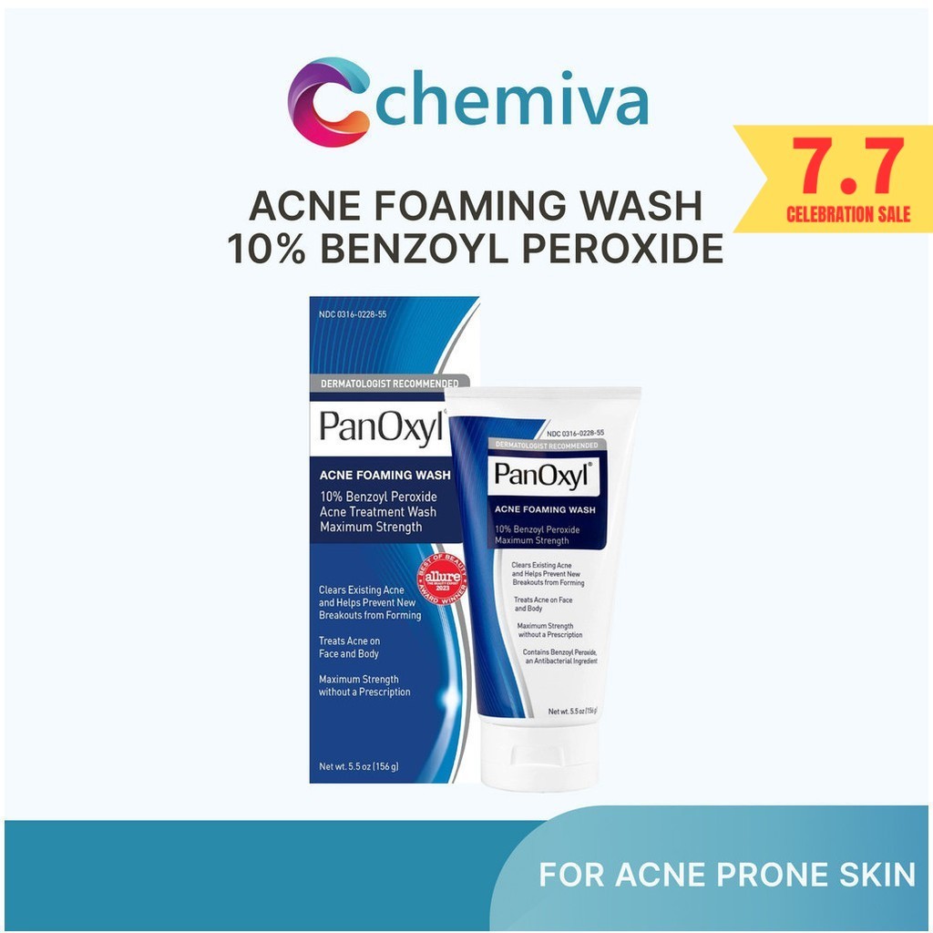 [Fast Shipping] PanOxyl Acne Foaming Wash 10% Benzoyl Peroxide Maximum ...