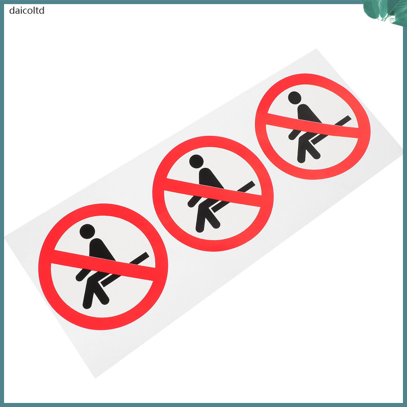 Stickers Warning Sitting Security Logo Caution Sign Dont Here Not ...