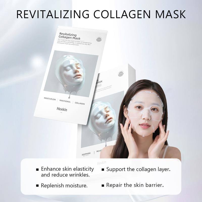 [HexKin ] Hexkin Revitalizing Collagen Mask(White Mask) | Pink Glow ...