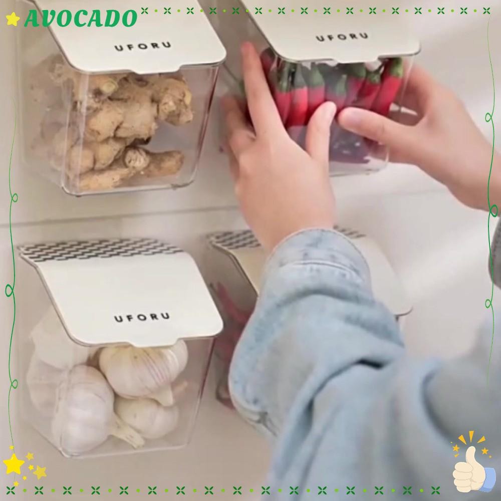 AVOCAYY Onion Storage Box, Preservation Function Perforation-free ...