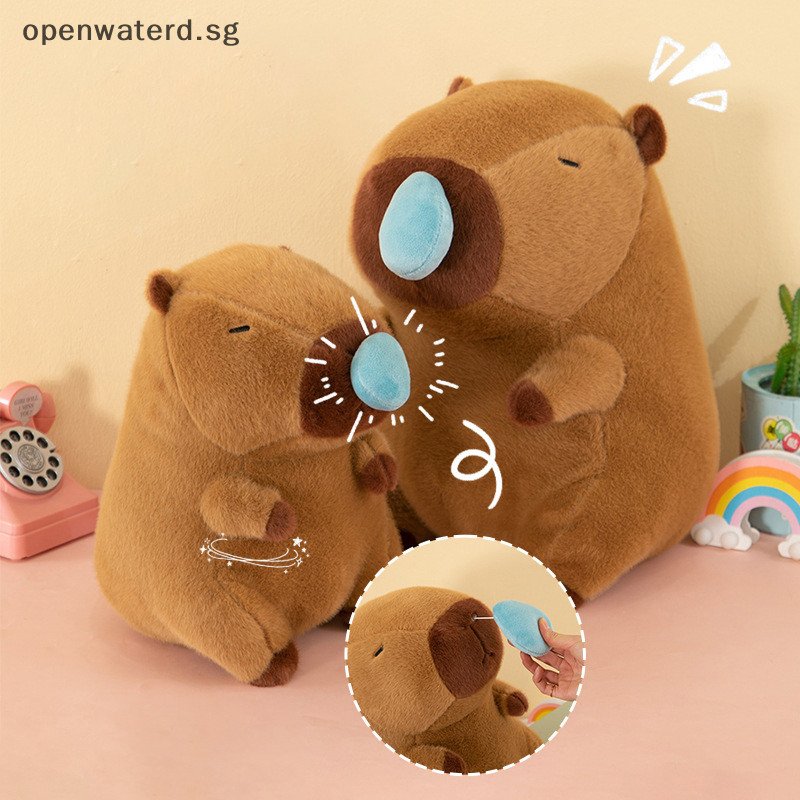 openwaterd Capybara Plush Simulation Capibara Anime Fluffty Toy Kawaii ...
