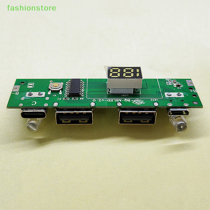 fashionstore 5V 2A Digital Display Circuit Strip Module TYPE-C Micro ...