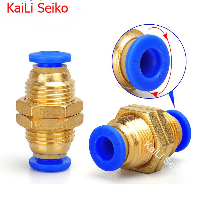 P PM Partition Straight Joint PM-4-6-8-10-12mm PM Air Pneumatic Joint ...