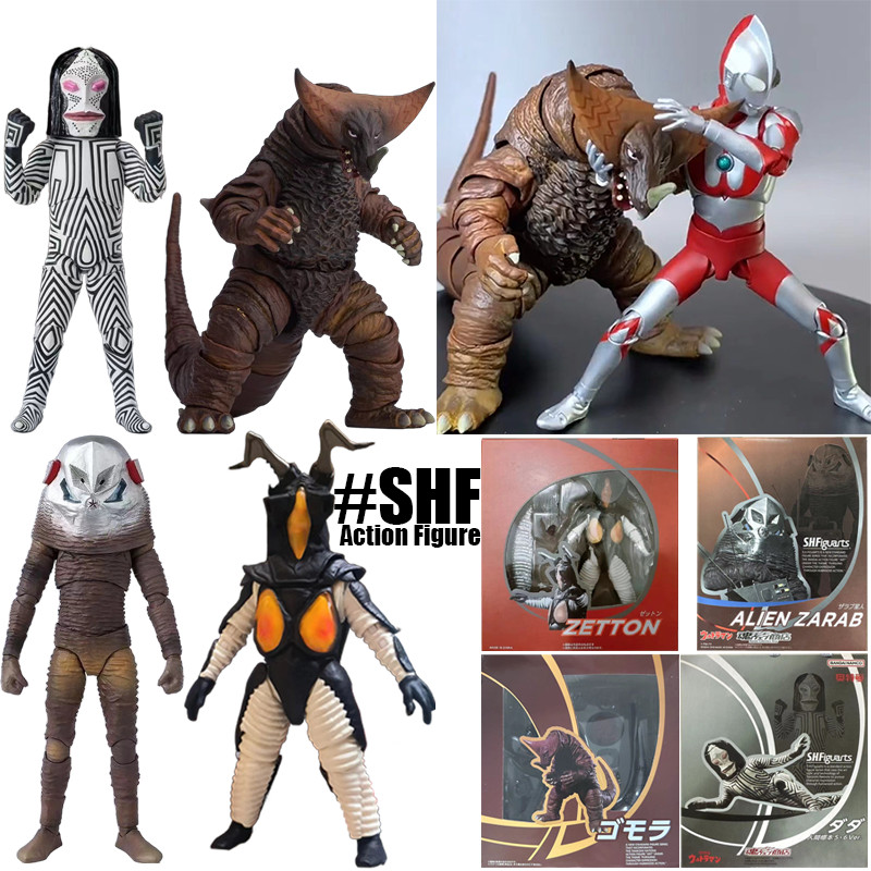 Monster Vs Ultraman SHF Gomora Zetton Alien Zarab Dada Action Figure ...
