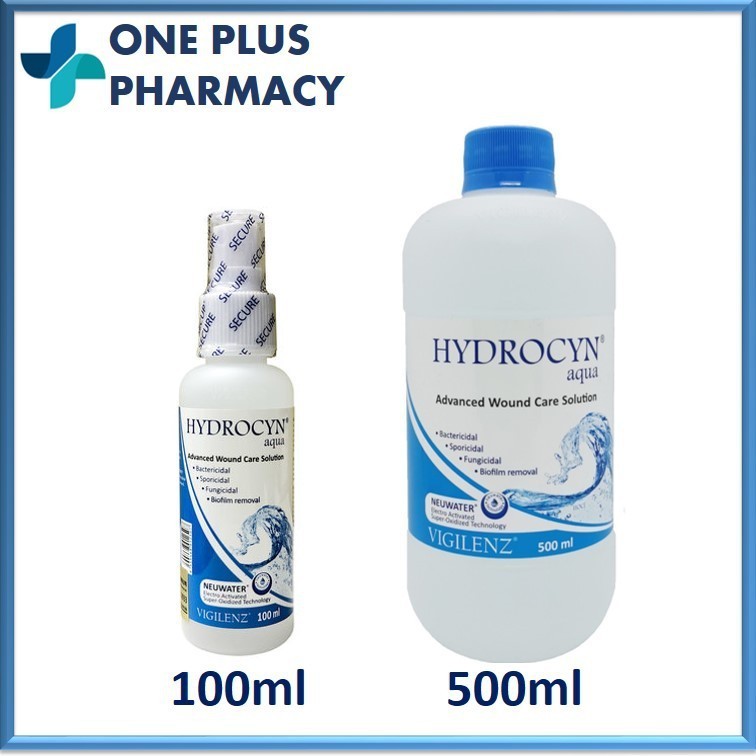Hydrocyn Aqua Advanced Wound Care Solution 100ml / 500ml | Shopee Singapore
