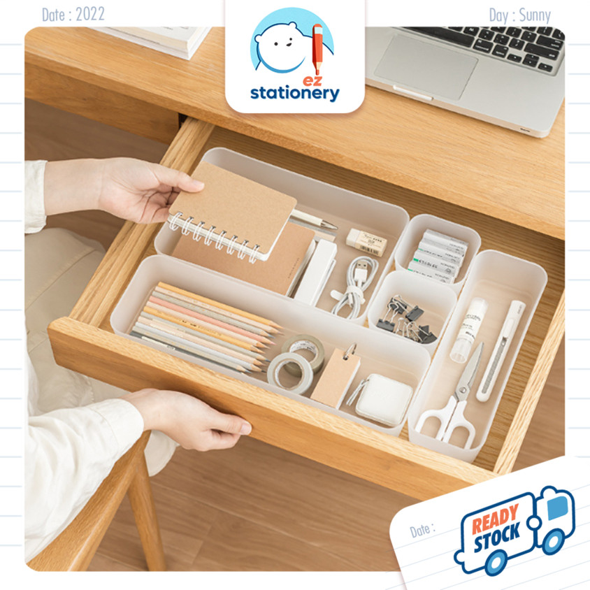 Ready Stock Multifunctional Drawer Storage Organizer Divider Stationery ...