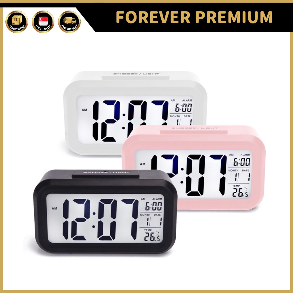 (FOREVER PREMIUM) Smart Temperature Digital display Battery Clock ...