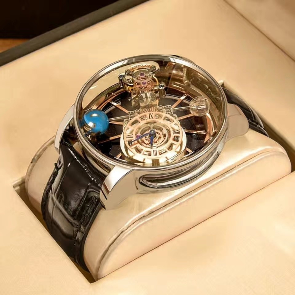 2023New Celestial Tourbillon Starry Big Plate Watch Waterproof Leisure ...