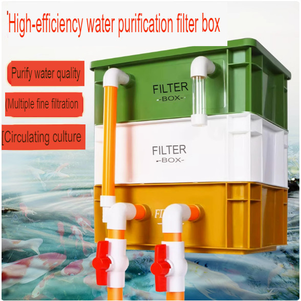 Fish tank filter box 2-3 layer upper filter circulation system filter ...