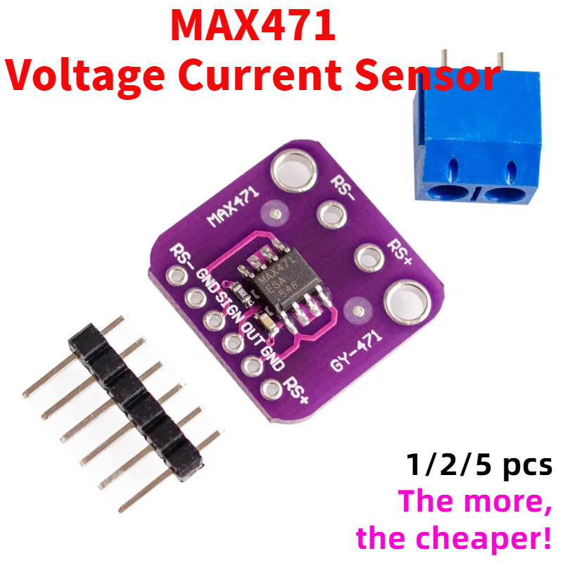 1/2/5pcs MAX471 Voltage Current Sensor Module For Arduino AVR Tester ...