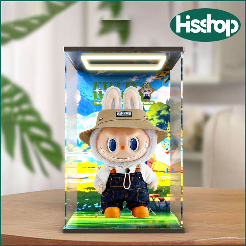 Model cabinet,POPMART labubu box,the model box has light | Shopee Singapore