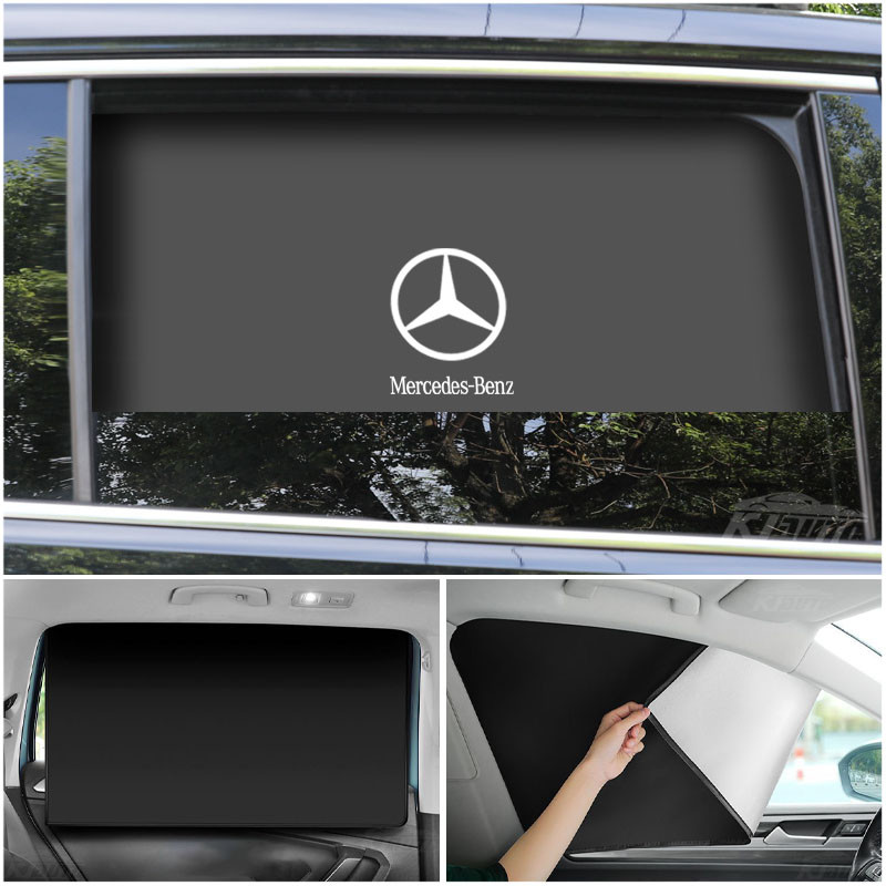 Monthly Sales 10000+ 】Mercedes Benz Magnetic Sunshade UV Resistant Car ...