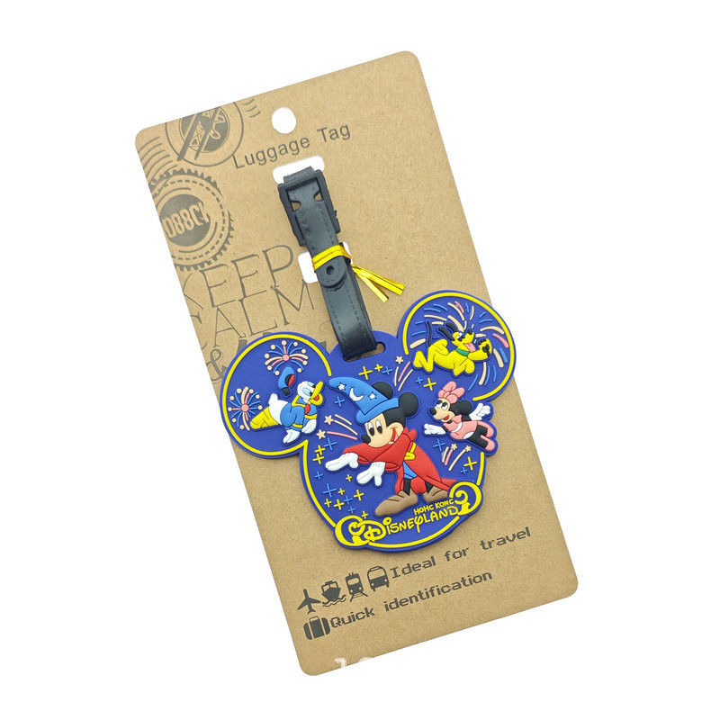 Travel Boarding Pass Mickey Minnie Luggage Tag Boarding Pass Luggage ...
