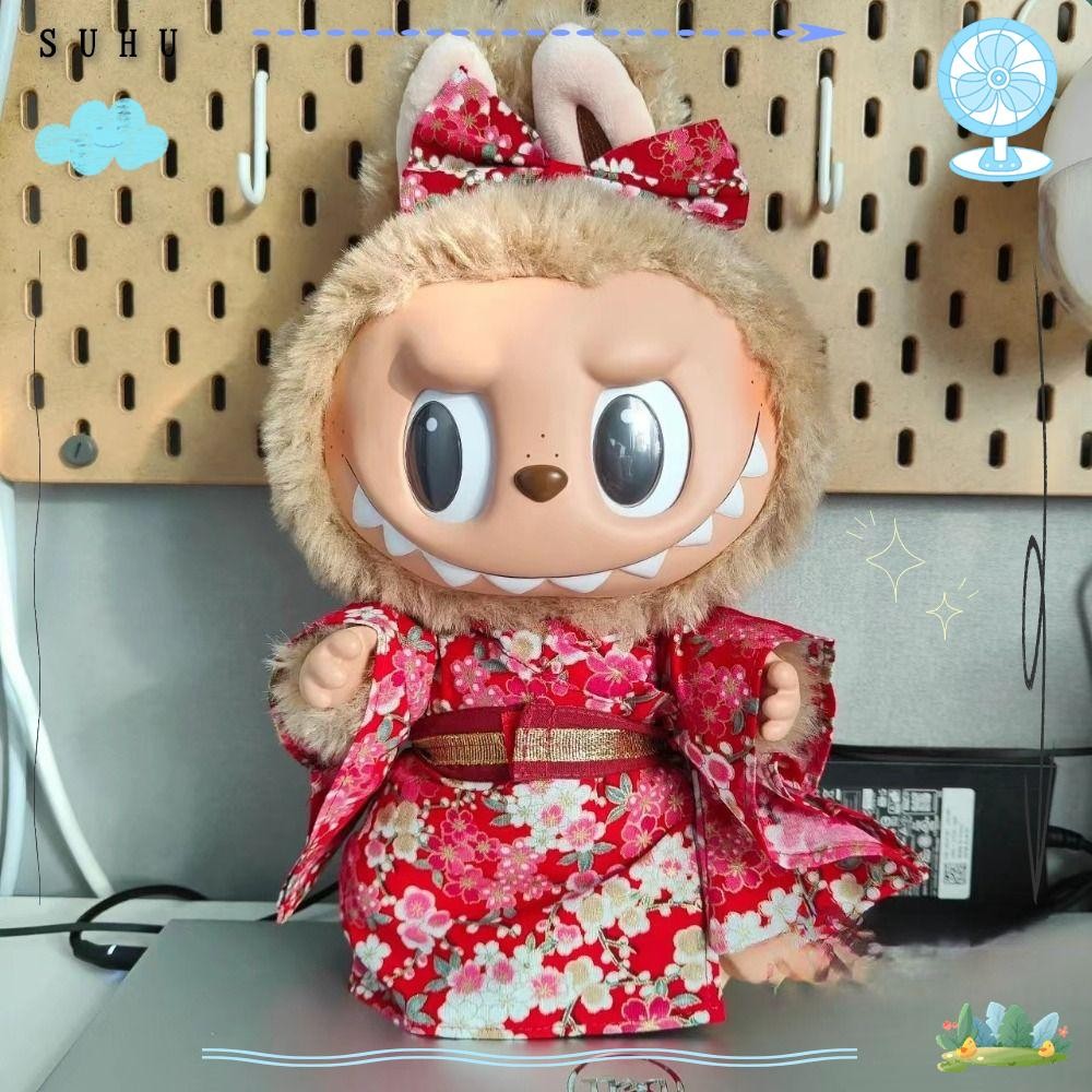 SUHUHD Labubu Doll Clothes, Handmade Replaceable Labubu Bodysuit ...