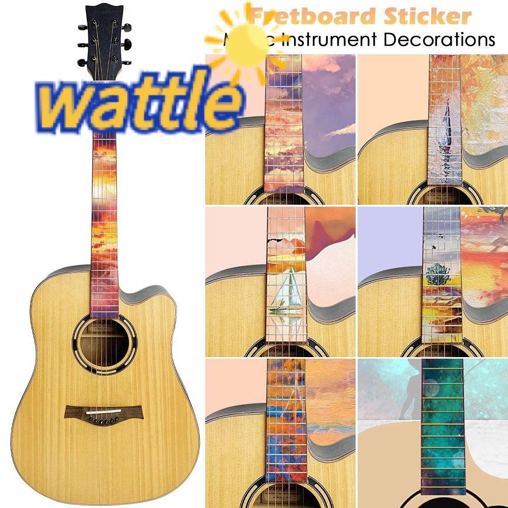 WATTLE Fretboard Sticker 10 Styles Music Instrument Decorations ...