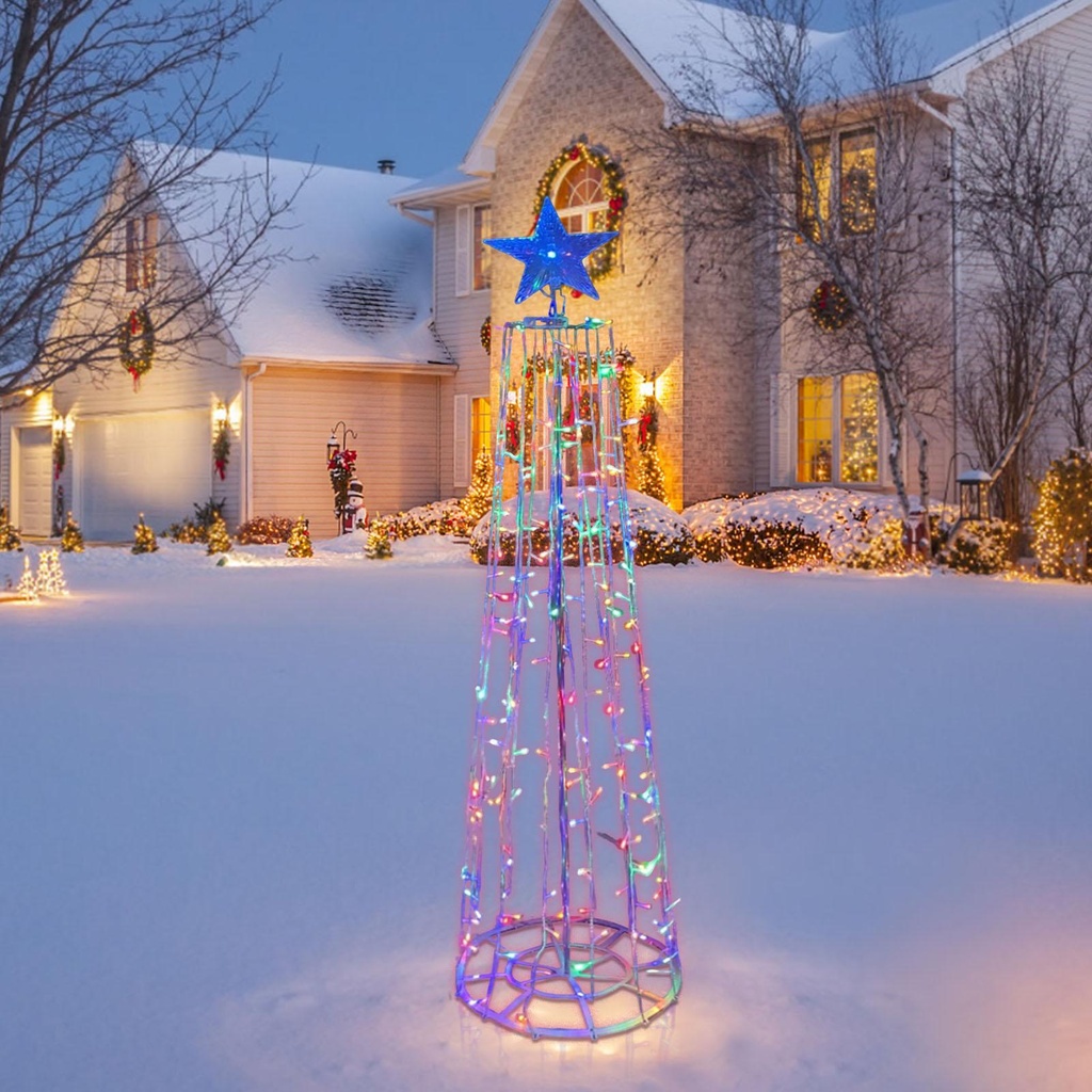 Lighted Cone Tree Heavy Duty LED Cone Tree for Christmas Lighted Cone ...