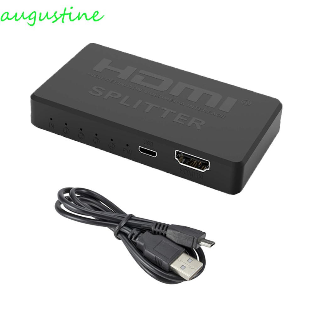AUGUSTINE 4K HDMI Video Splitter 1 in 4 Out, 4K*2K HDCP, Portable ...