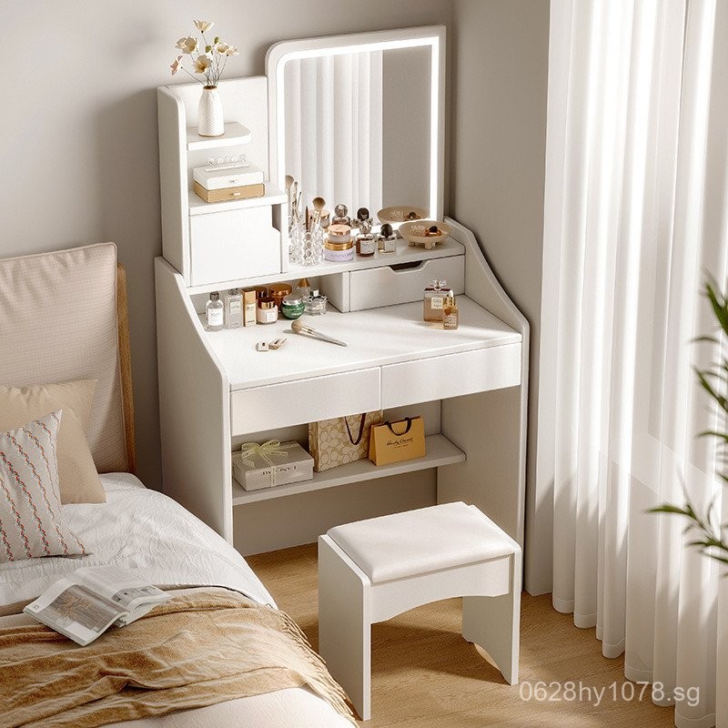 Modern Minimalist Small Apartment Style Small Makeup Table Integrated ...