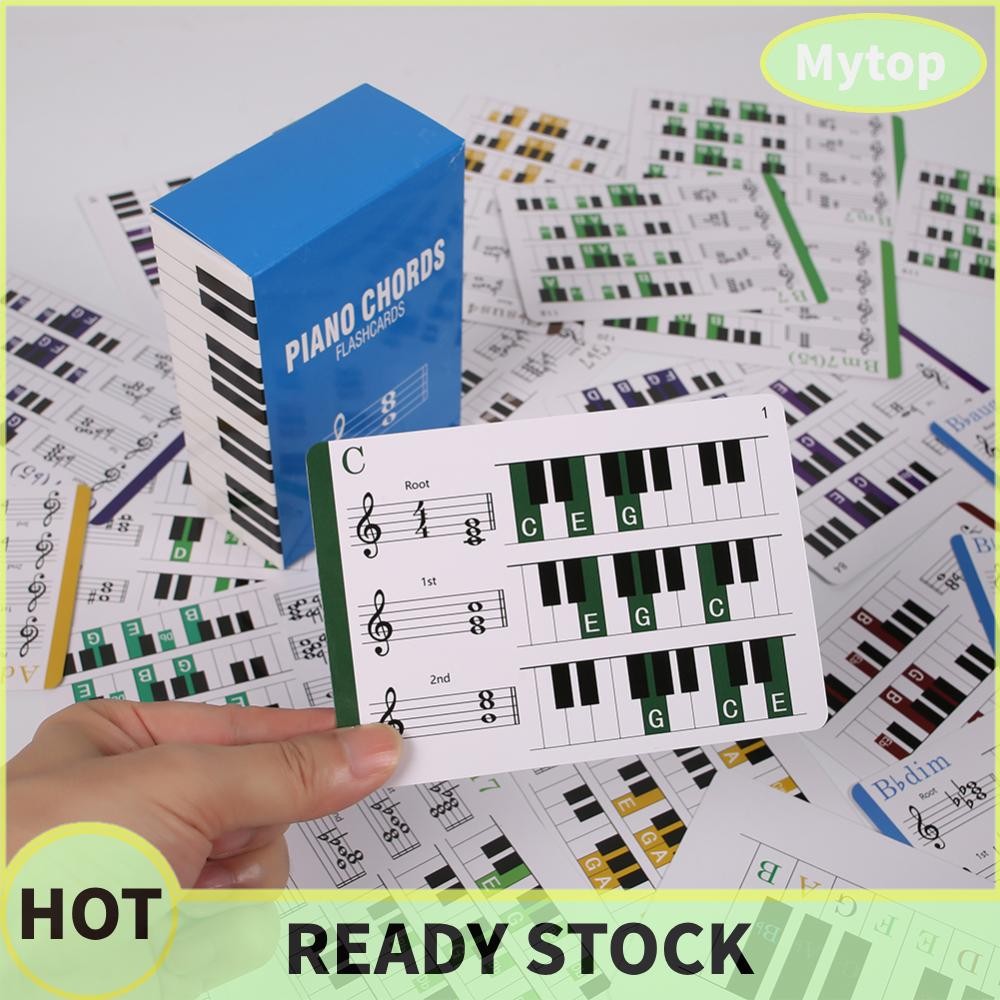 [Mytop.sg] Piano Chord Flashcards Piano Chords Chart Included Flash ...