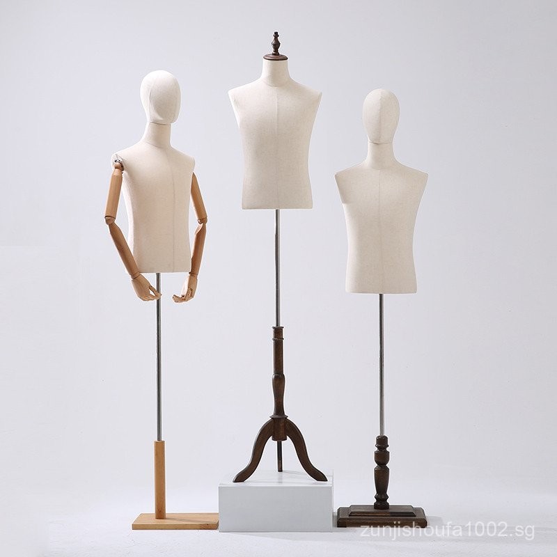 Male Mannequin Props Half Body Stand Suit Dress Display Rack Full Body ...