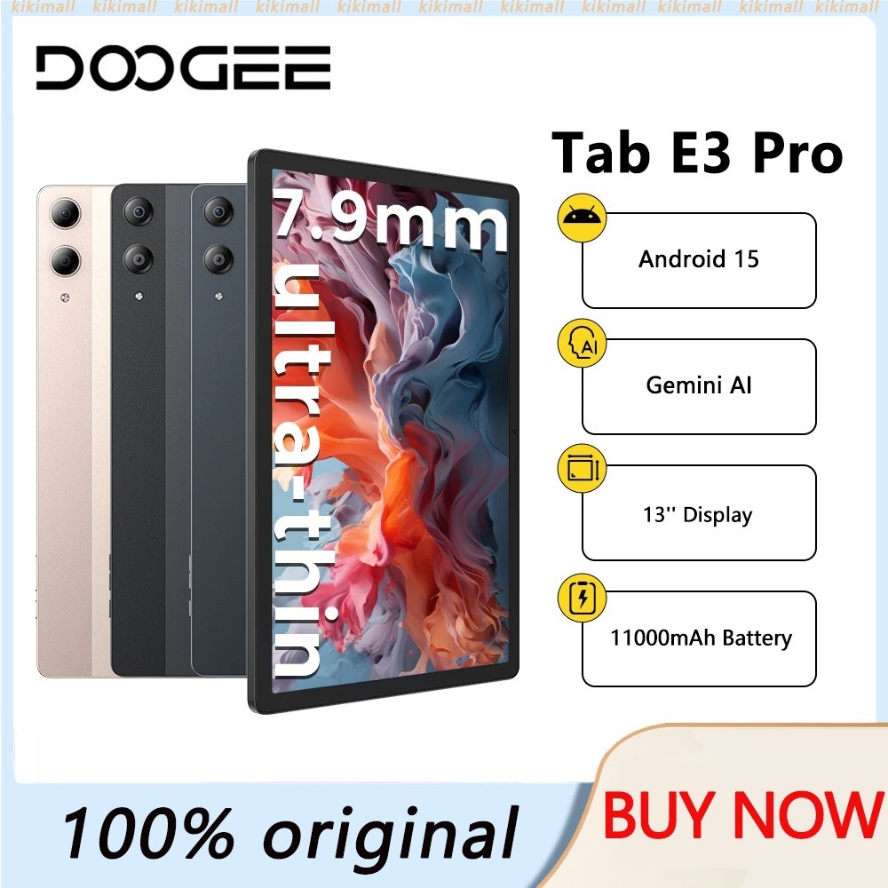 DOOGEE Tab E3 Pro Tablet Android 15 Gemini AI 13'' Display 7.9mm Ultra-thin 8GB 256GB Smart Pad ...