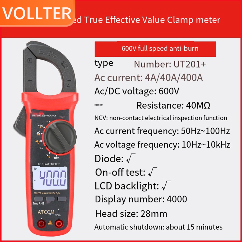 High Voltage Frequency Measurement Multifunctional Clamp Meter Smart ...