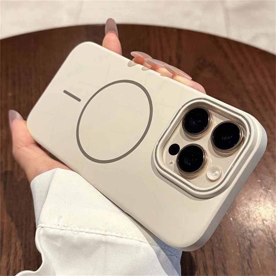 Solid Color PC Magnetic Case For Xiaomi POCO X7 X6 X5 F7 F6 F5 C71 C65 ...