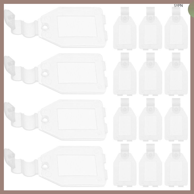 20 Pcs Shelve Number Plastic Tags Fasteners Price Detachable 5.30X2 ...