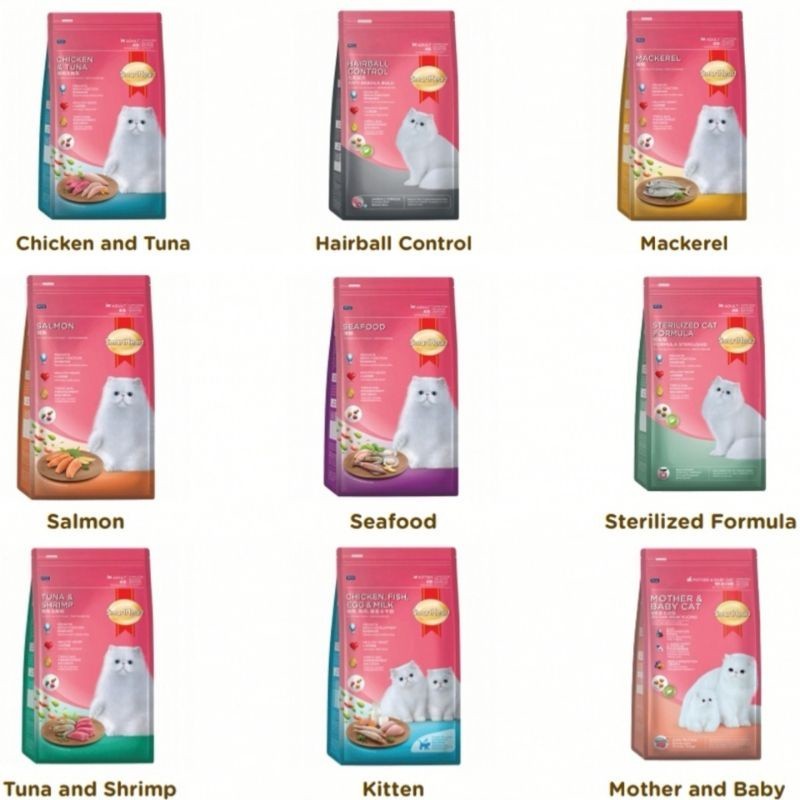 [Bundle of 1/2] Smartheart Cat Dry Food 1.2kg/7kg | Shopee Singapore