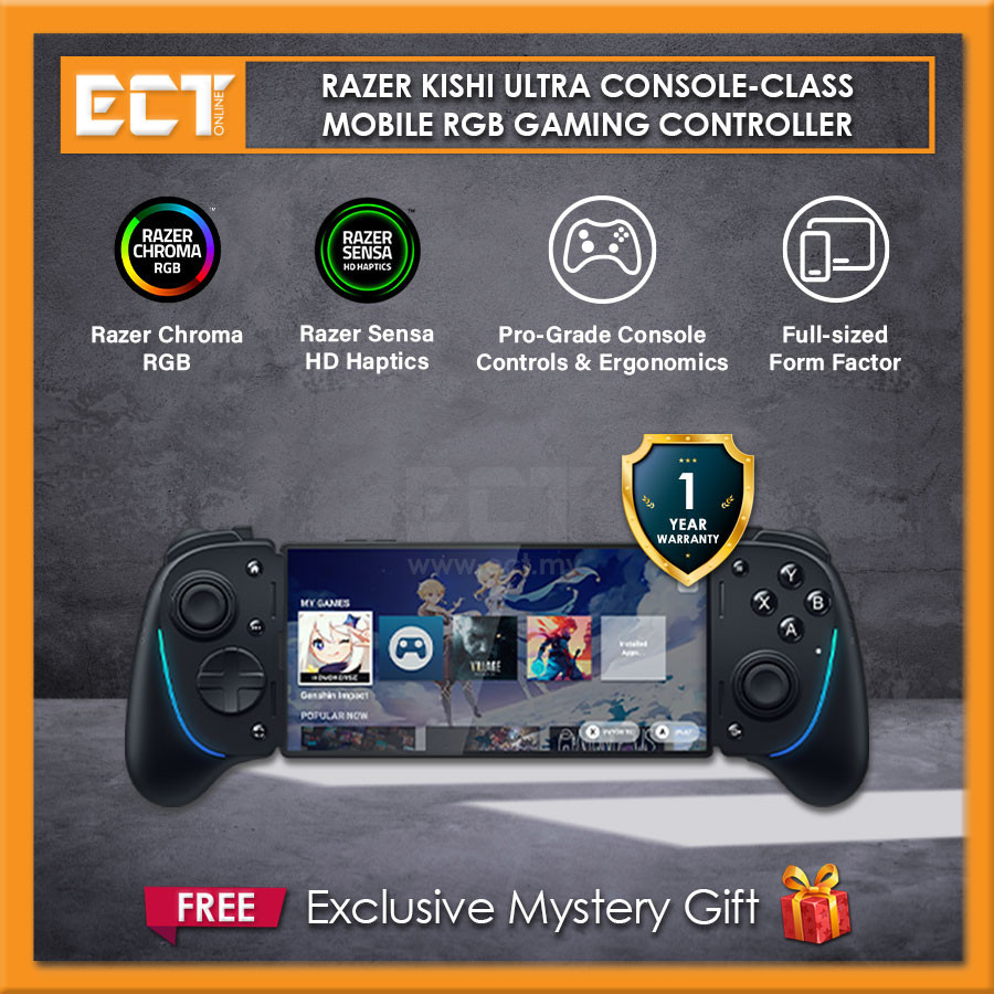 Razer Kishi Ultra Console-Class Mobile RGB Gaming Controller with ...