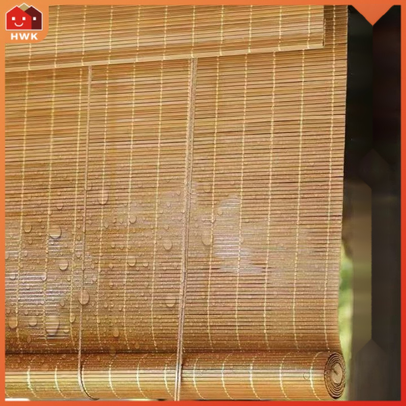 Customized Waterproof Bamboo Curtain Roller Shutter Sunshade Bed ...