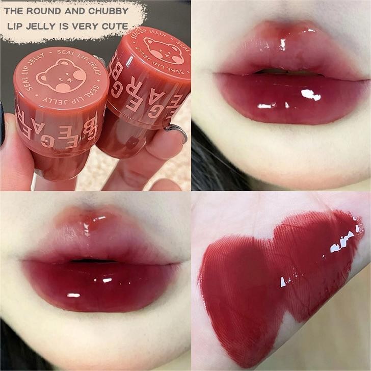 Gege bear Jelly Lip Glaze Long-lasting Makeup Waterproof Gloss Lipstick ...