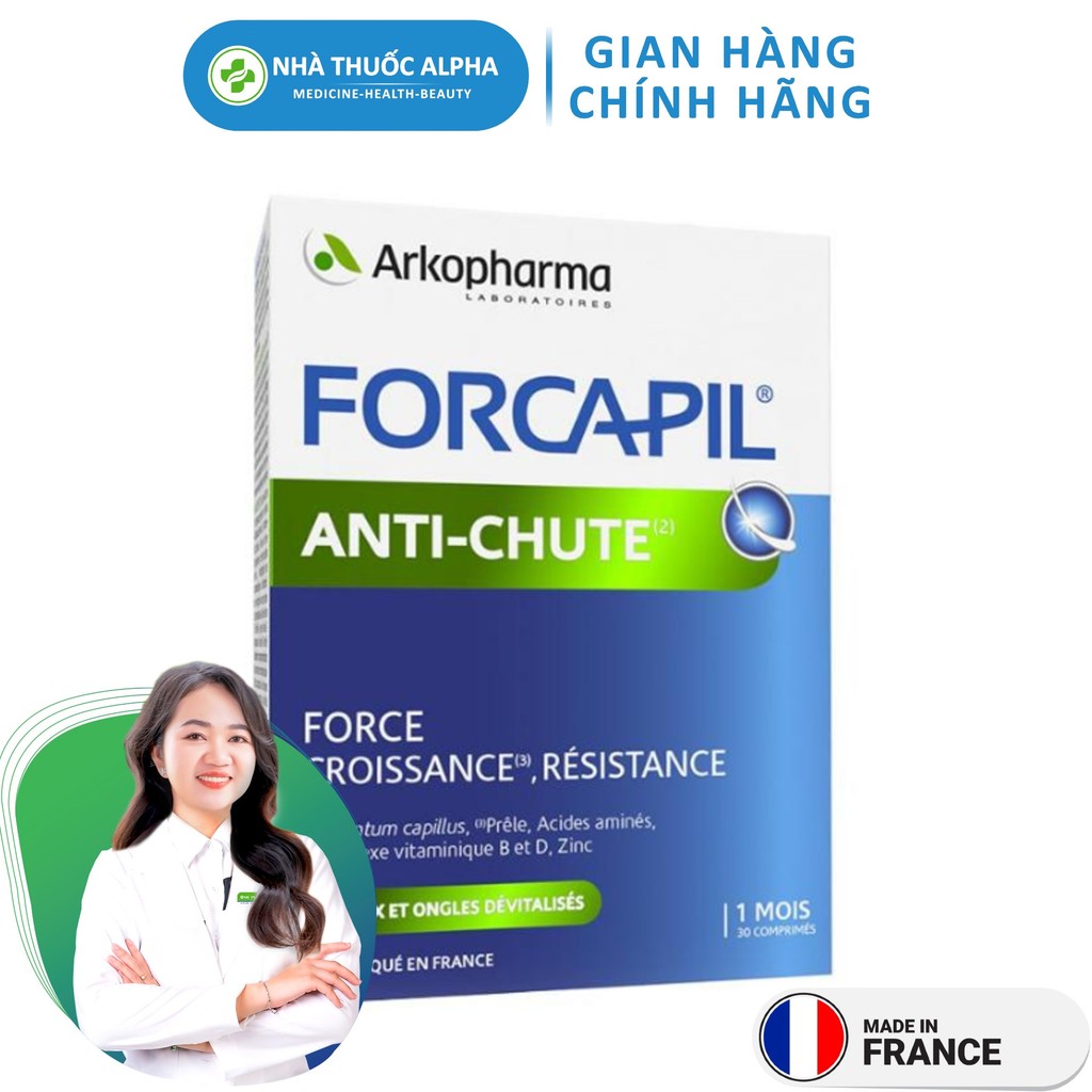 Arkopharma Forcapil Anti Chute hair growth pills 30 pills | Shopee ...