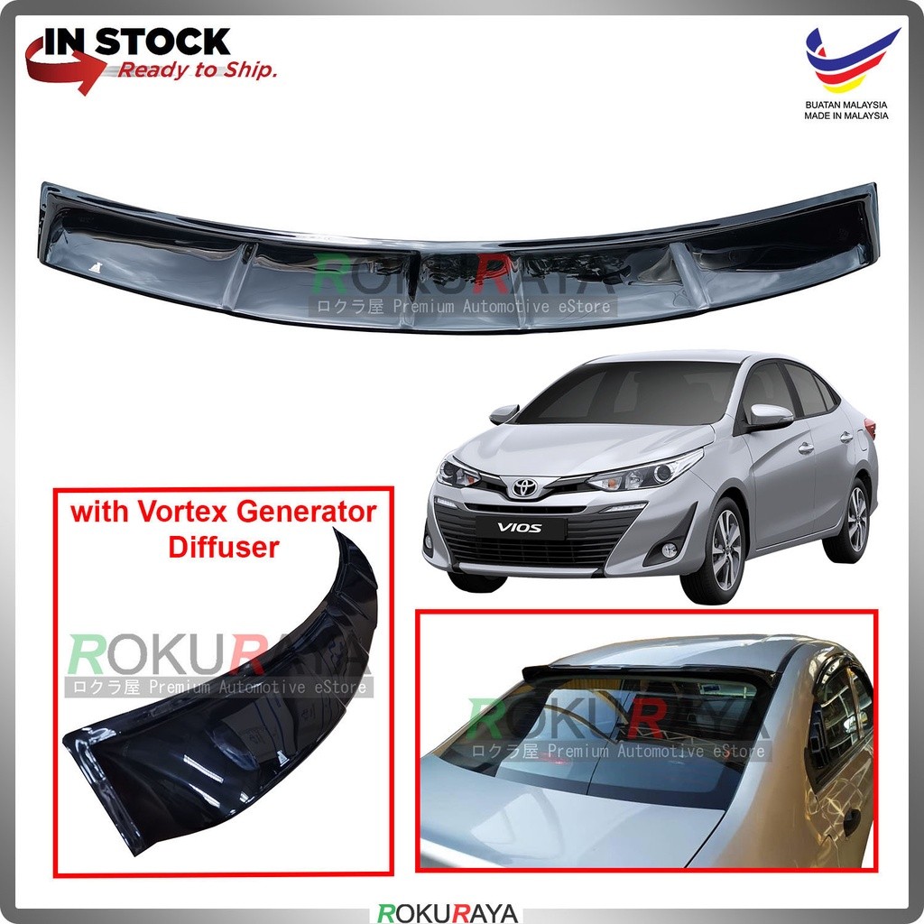 Toyota Vios Facelift 2019 Rear Wing Spoiler Visor Windscreen Sun Shade ...