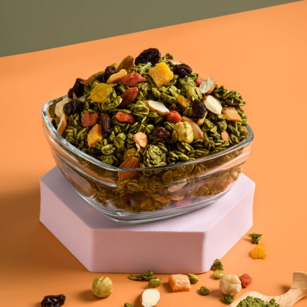 Big Nuts Matcha Greentea Granola - Oats / Breakfast Cereal | Shopee ...