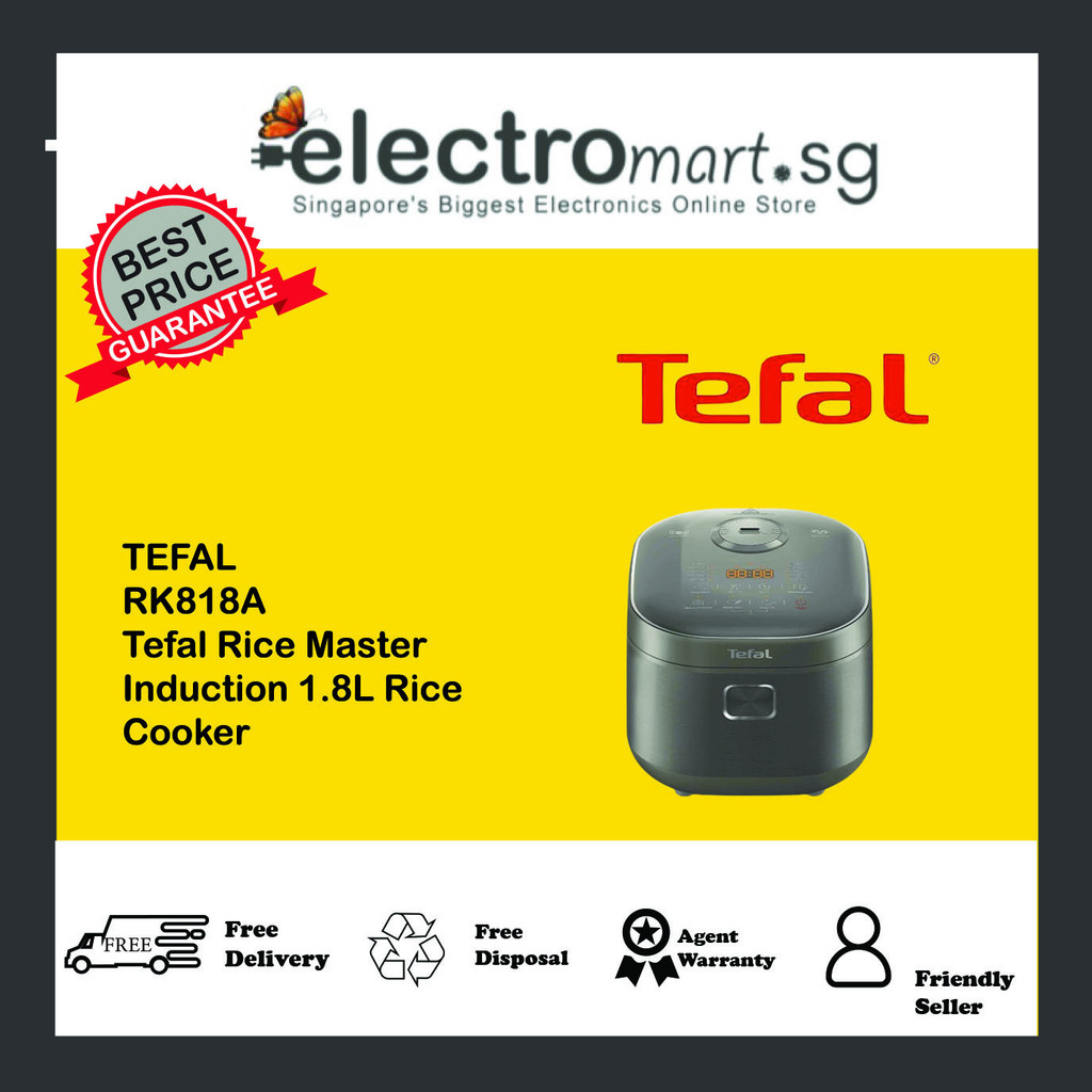 TEFAL RK818A FUZZY LOGIC RICE COOKER (1.8L) | Shopee Singapore