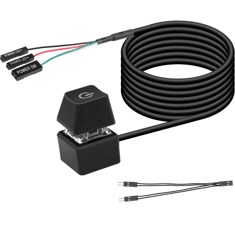 Desktop Computer Case Motherboard Remote PC Power Button Switch Cable ...