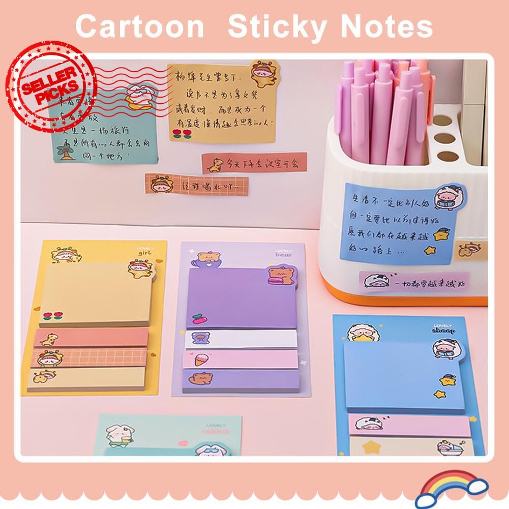 Cartoon Index Sticky Notes Tags Office Classification Notes Stickers ...