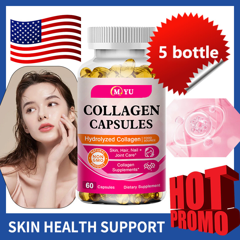 Collagen Capsules - Collagen Supplement, Bright Skin, Healthy Hair - 60 ...