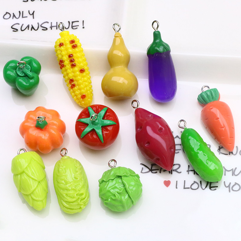 Resin 3D Simulation Vegetable Sweet Potato Tomato Cucumber Chili ...