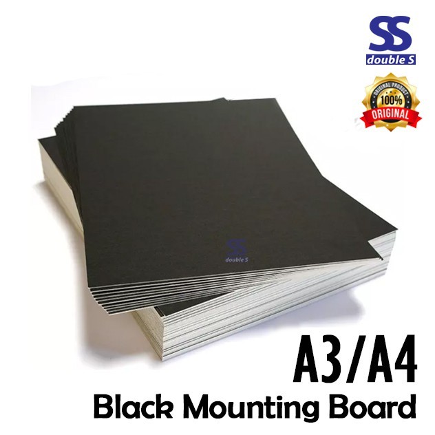 A3/A4 Mounting Board/Black Mounting Board/3PCS / 5PCS | Shopee Singapore